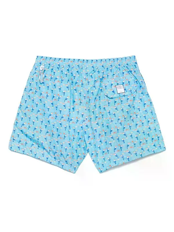 Fedeli Madeira Swim Shorts - Blue