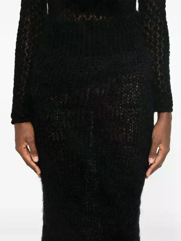 Blumarine Chunky-knit Midi Skirt