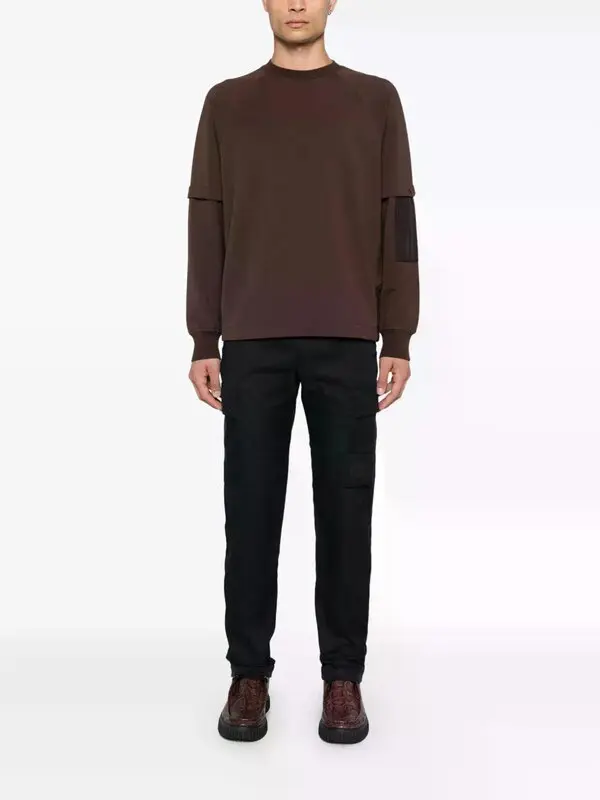 C.P. COMPANY Crew Neck Sweater With Side Pocket Detail