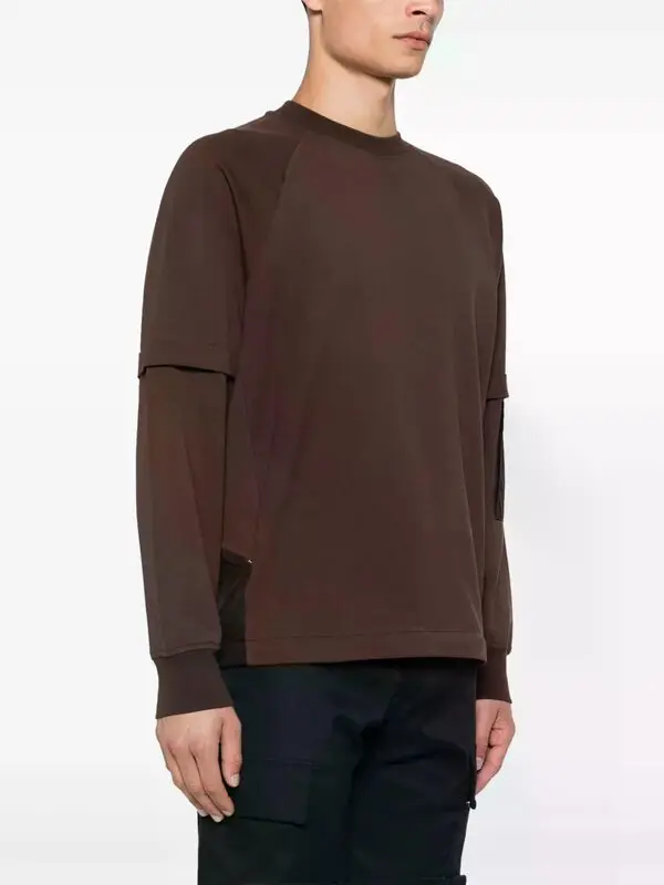 C.P. COMPANY Crew Neck Sweater With Side Pocket Detail