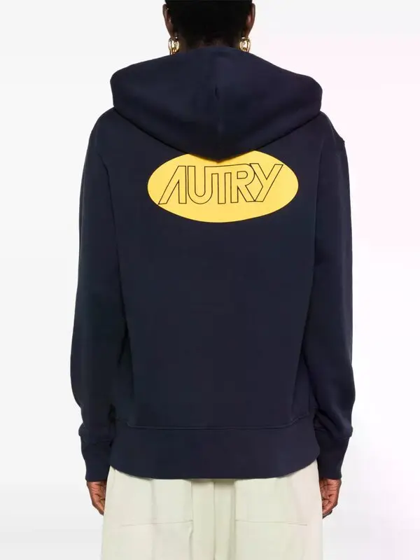 AUTRY Logo-print Cotton Hoodie