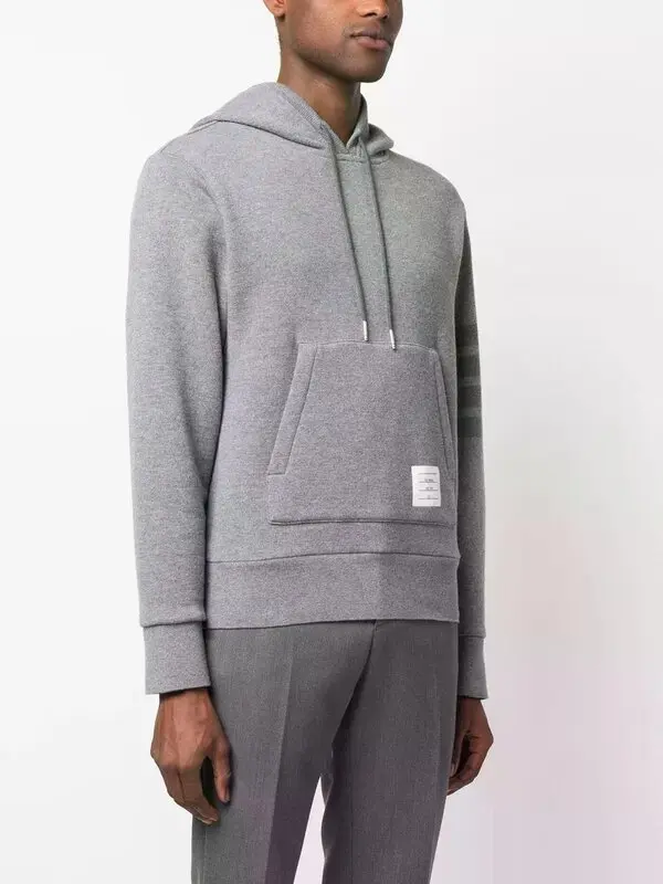 Thom Browne Stripe-detail Sleeve Hoodie