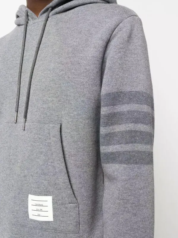 Thom Browne Stripe-detail Sleeve Hoodie