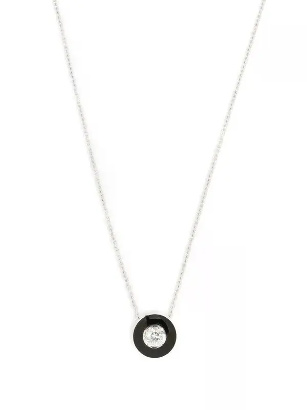 SELIM MOUZANNAR 18kt White Gold And Diamond Necklace - Silver