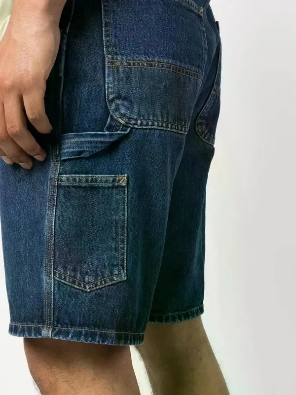 Carhartt Work In Progress Single Knee Denim Shorts - Blue