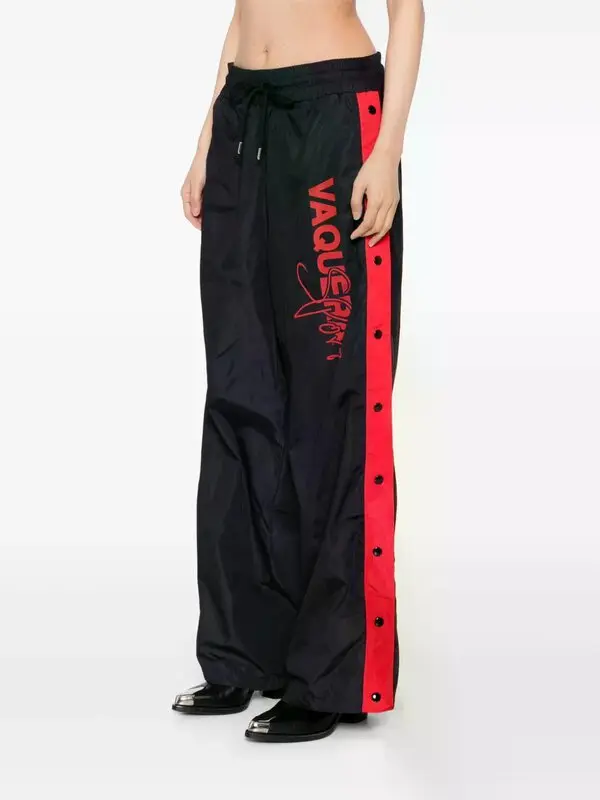 Vaquera Snap Track Pants - Black