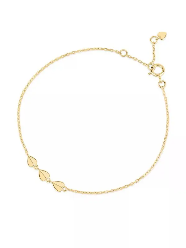 DINNY HALL 9kt Yellow Bijou Bracelet With Heart Motif - Gold