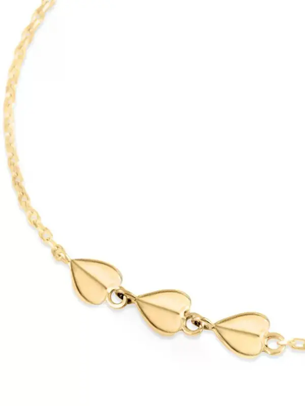 DINNY HALL 9kt Yellow Bijou Bracelet With Heart Motif