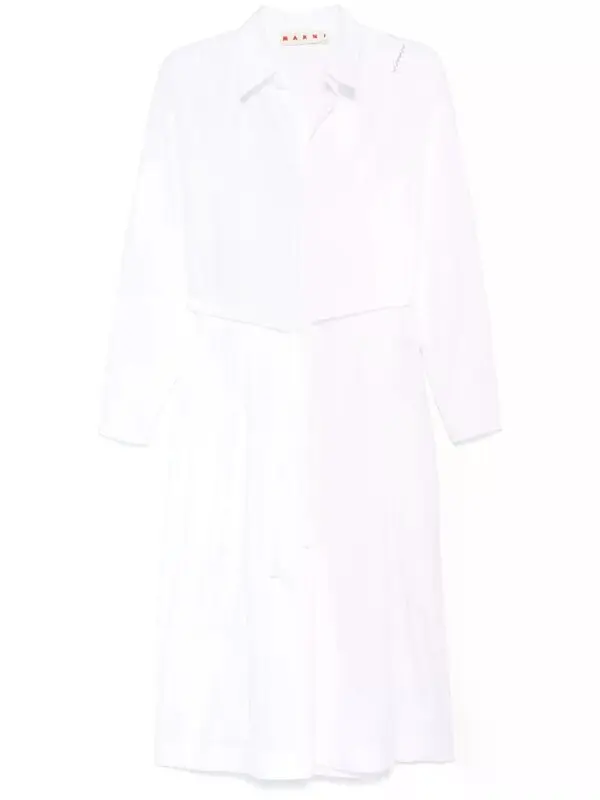 Marni Organic Cotton Shirt Dress - White