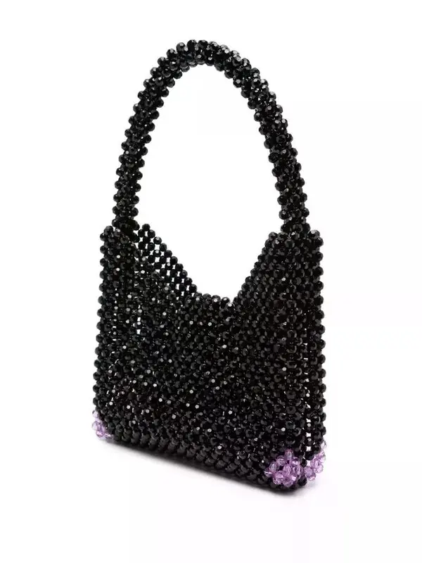 Germanier Beaded Shoulder Bag - Black