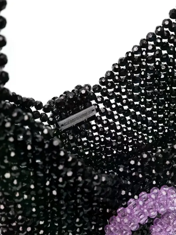 Germanier Beaded Shoulder Bag - Black