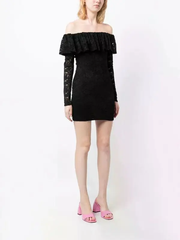 Caroline Constas Lace Off-shoulder Mini Dress