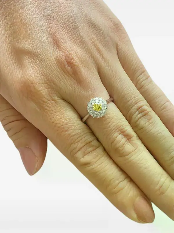 HYT JEWELRY Platinum Diamond Ring