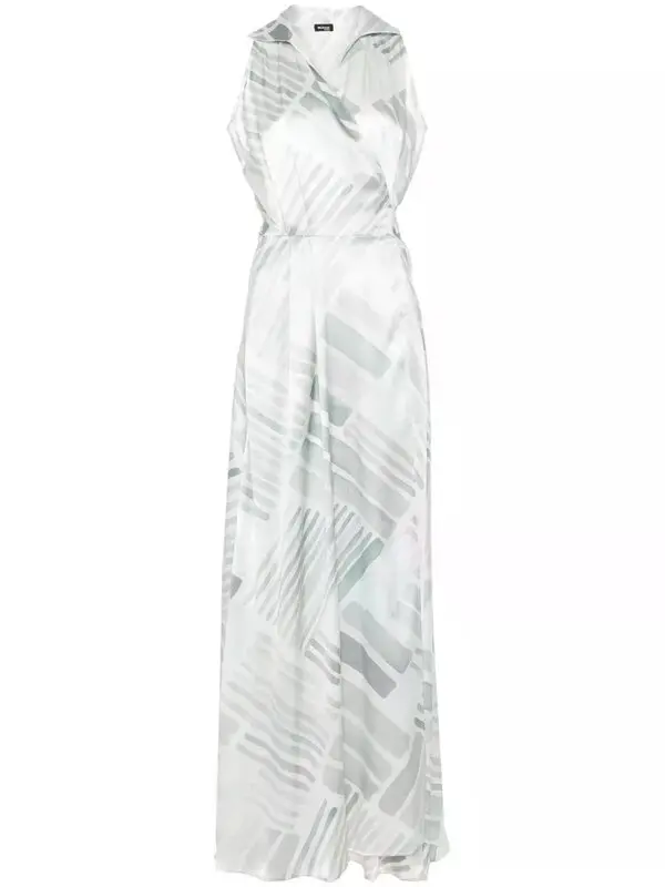 Kiton Abstract Print Maxi Dress