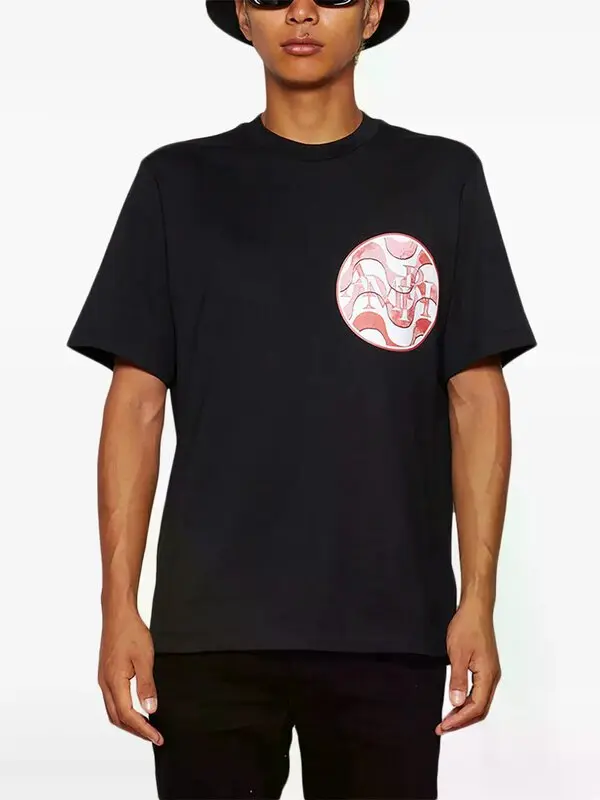 Amiri Wave-print Cotton T-shirt