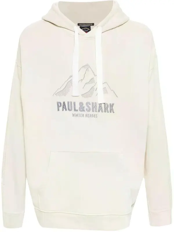 Paul & Shark Logo Embroidered Hoodie