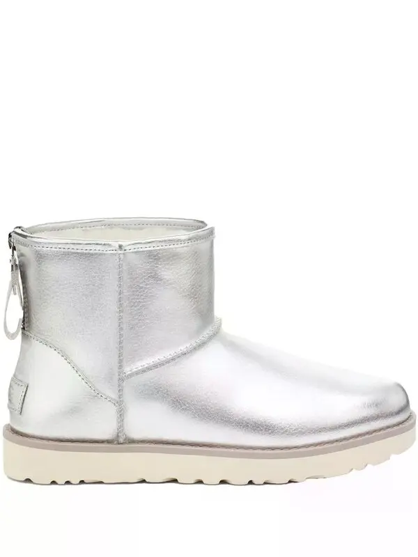 UGG Tone Metallic Effect Ankle Boots - Silver