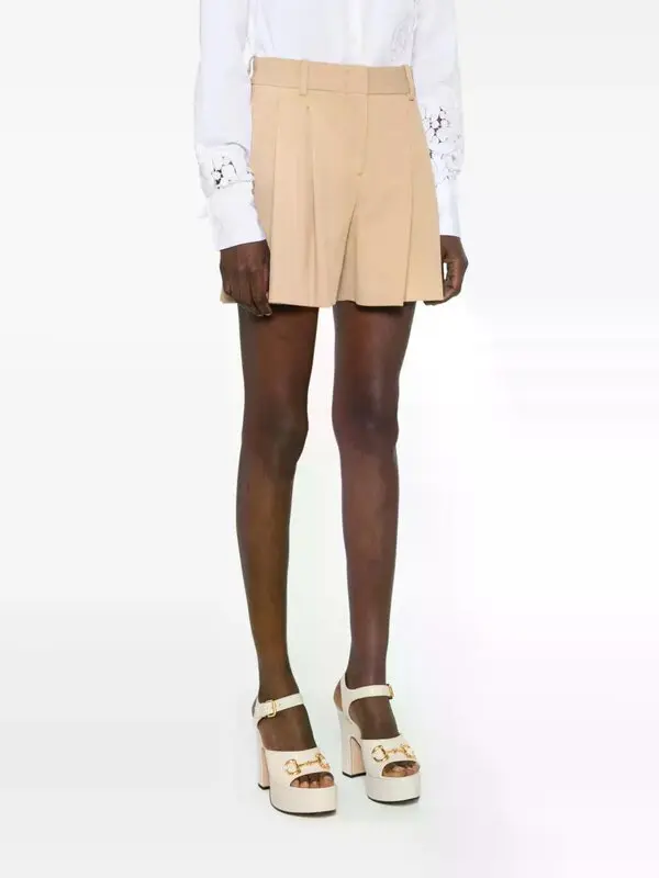 Ermanno Scervino Pleated Shorts - Neutrals