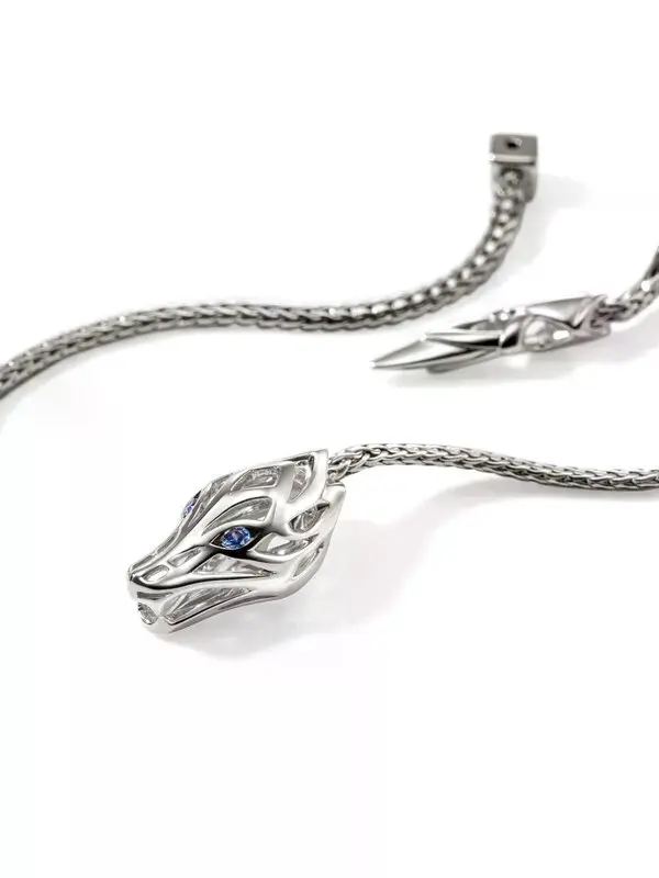 John Hardy Naga Sterling And Sapphire Drop Earrings