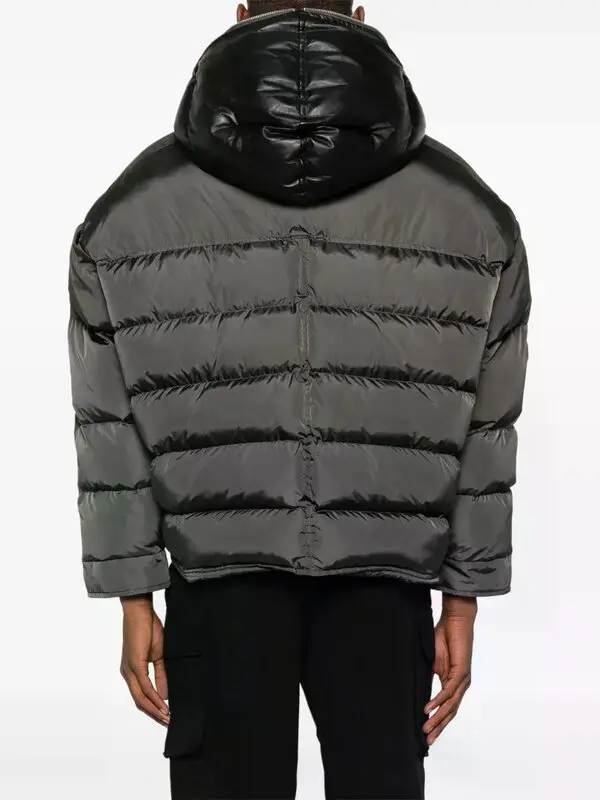 Random Identities Hooded Quilted Padded Jacket