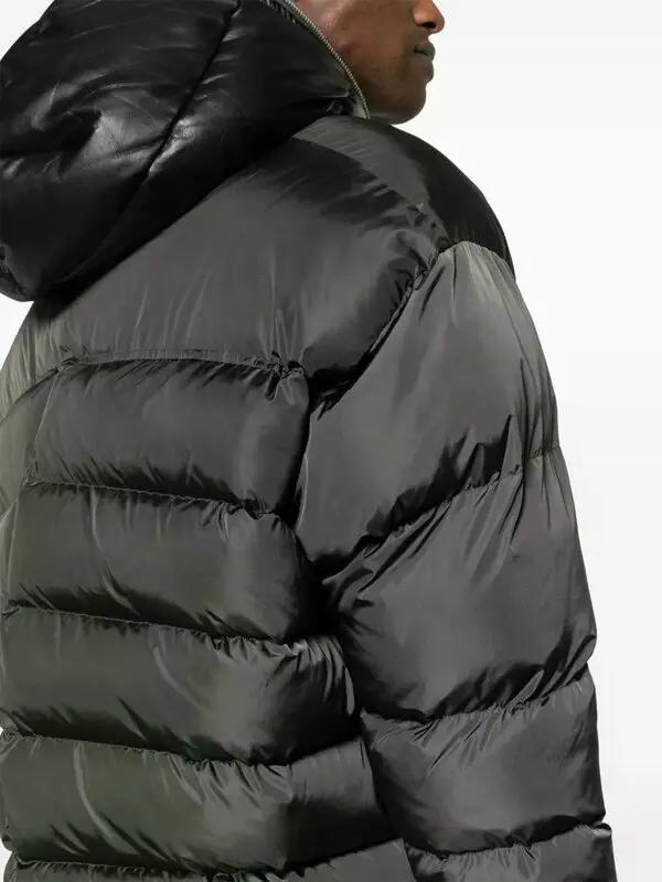 Random Identities Hooded Quilted Padded Jacket