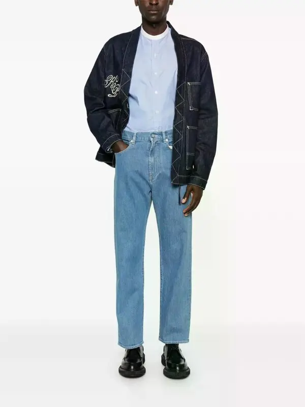 Kenzo Asagao Cropped Straight Leg Jeans
