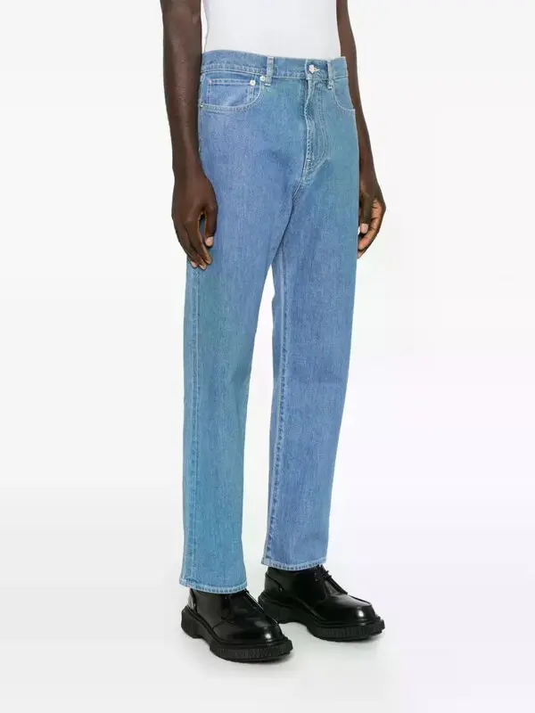 Kenzo Asagao Cropped Straight Leg Jeans