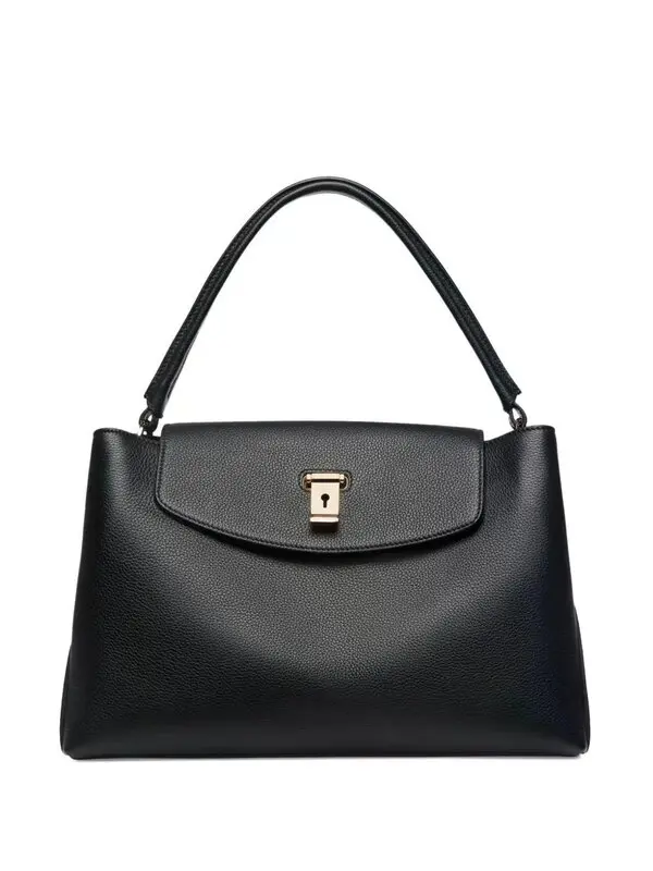 Bally Lock Me Leather Tote Bag