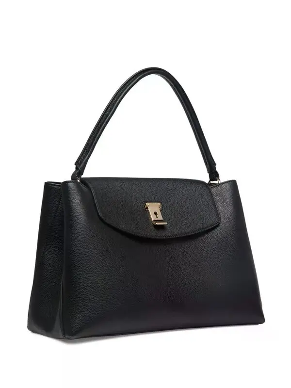 Bally Lock Me Leather Tote Bag