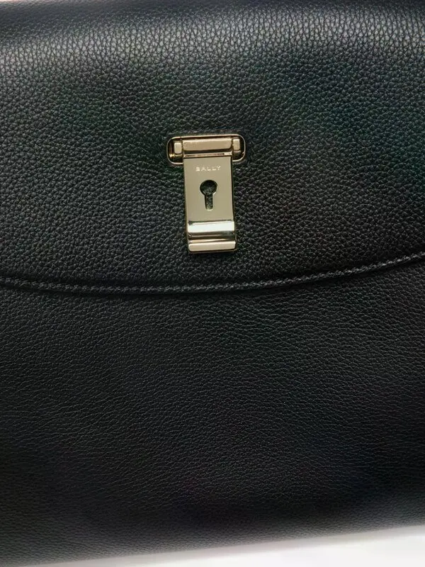 Bally Lock Me Leather Tote Bag