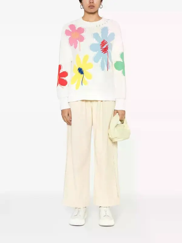 MII Hand-embroidered Cotton Corduroy Trousers