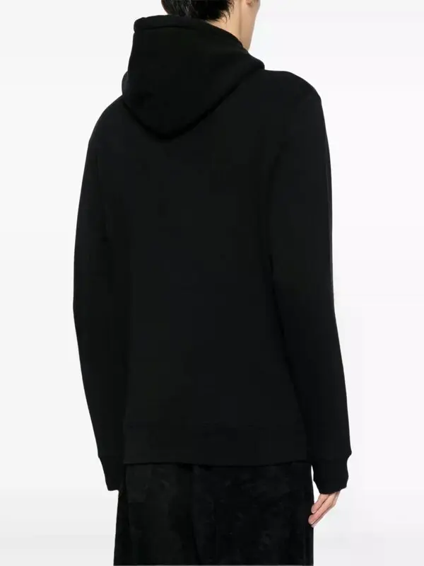 Maison Kitsuné Signature Fox Motif Hoodie - Black