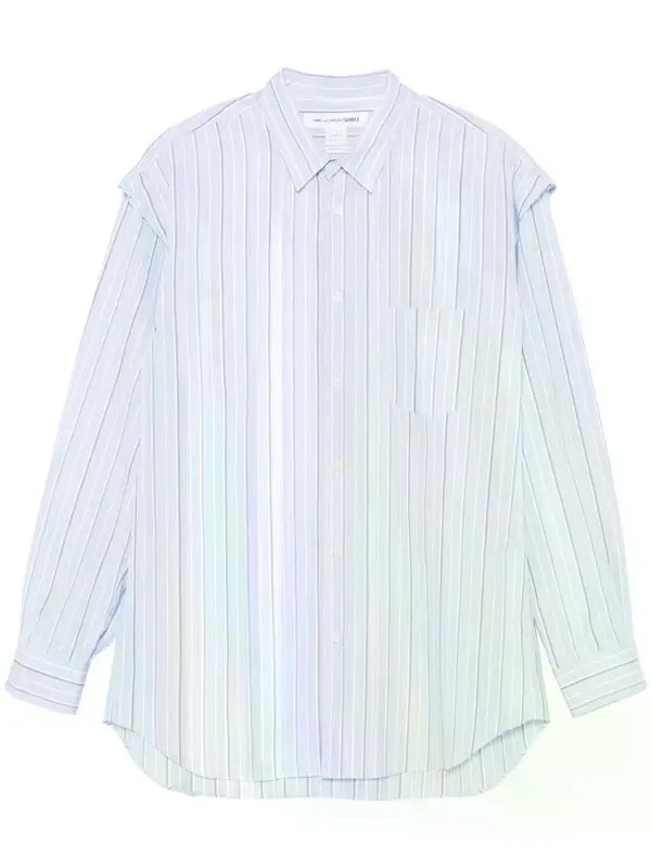 Comme Des Garçons Striped Shirt - Blue