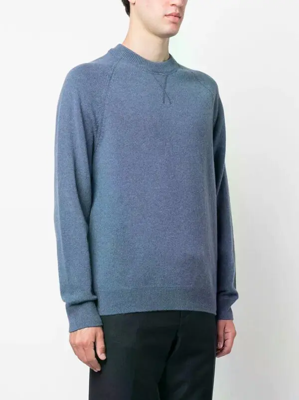 Paul Smith Mélange-effect Merino Wool Crew-neck Jumper