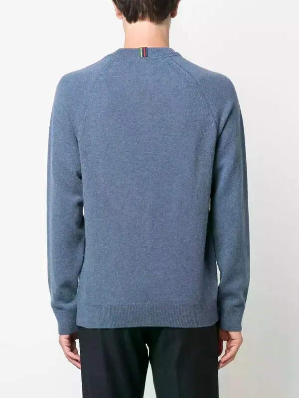 Paul Smith Mélange-effect Merino Wool Crew-neck Jumper