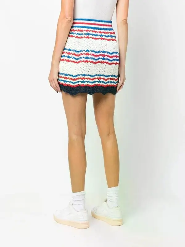 Casablanca Crochet Mini Skirt
