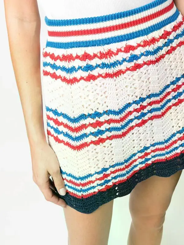 Casablanca Crochet Mini Skirt