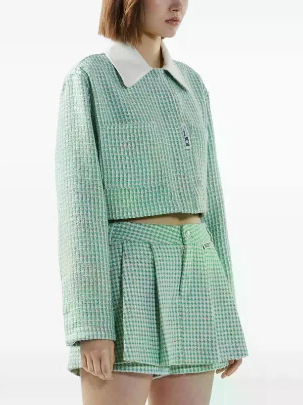 Gcds Tweed Jacket - Green