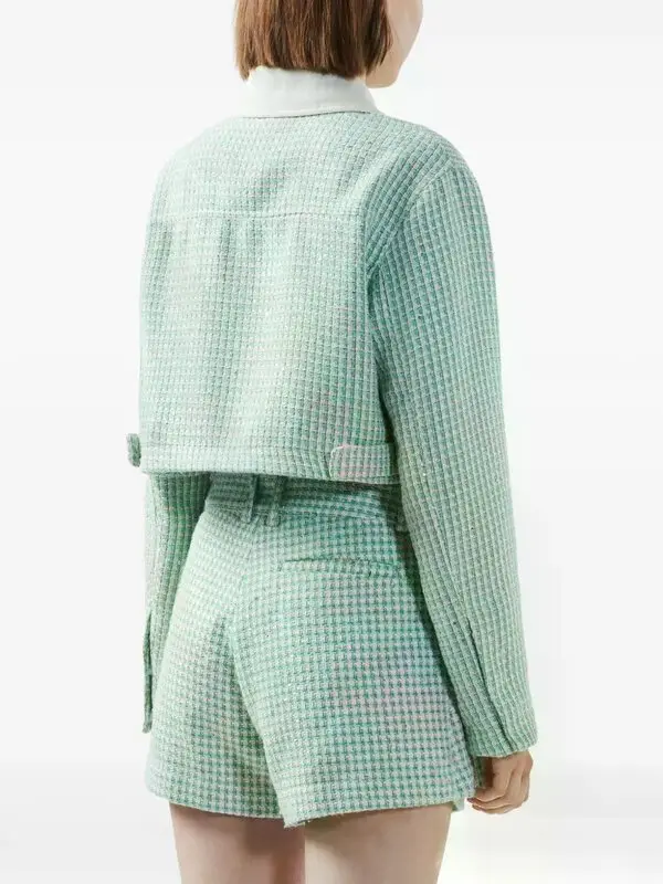 Gcds Tweed Jacket - Green