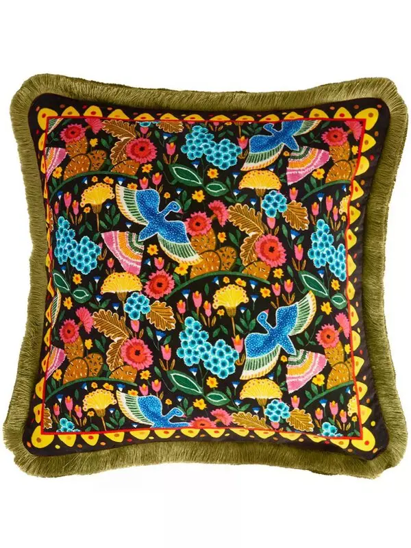 La DoubleJ Velvet Cushion - Green