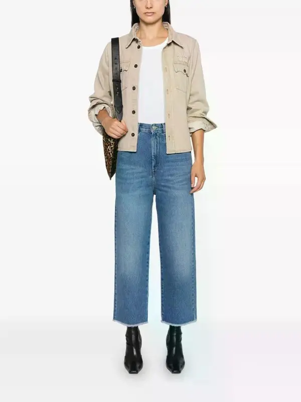 Isabel Marant Étoile Dilali Cropped Straight Leg Jeans