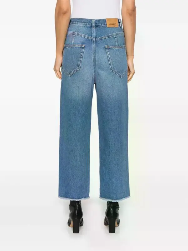 Isabel Marant Étoile Dilali Cropped Straight Leg Jeans