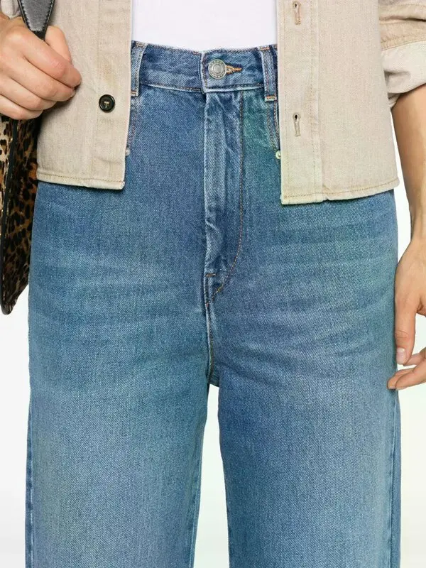 Isabel Marant Étoile Dilali Cropped Straight Leg Jeans