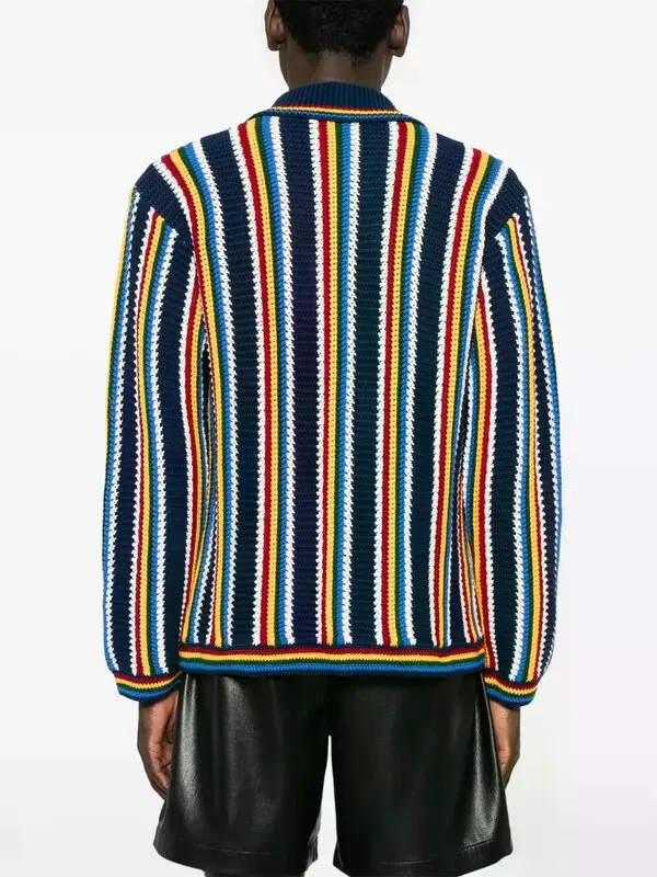 Casablanca Crochet Knit Cardigan