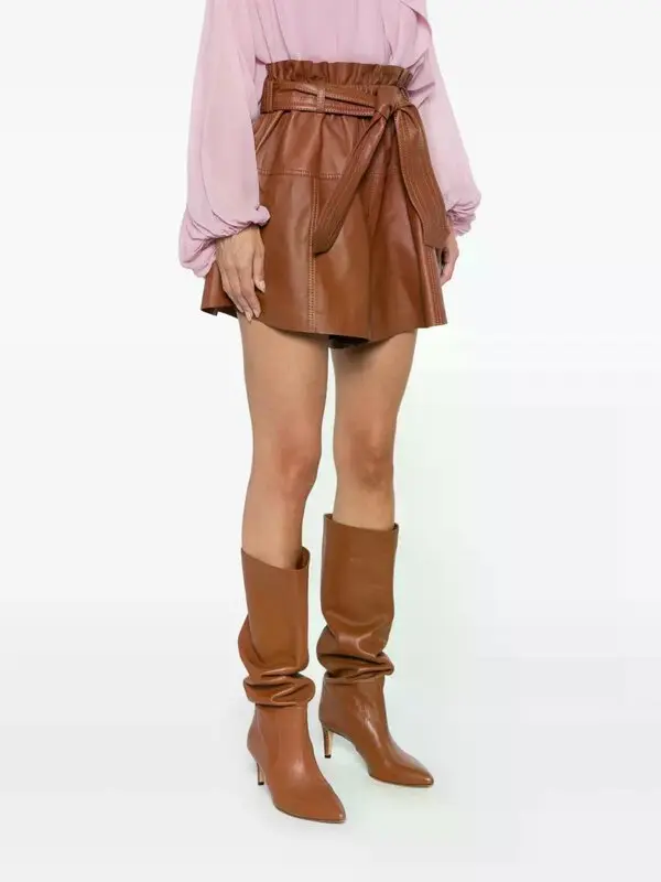 Zimmermann Harmony Leather Shorts