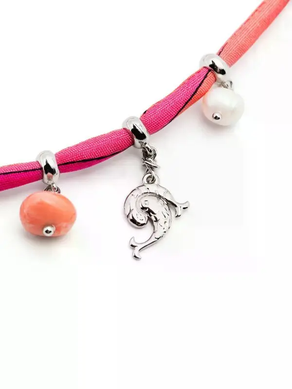 Emilio Pucci Embellished Charm Necklace