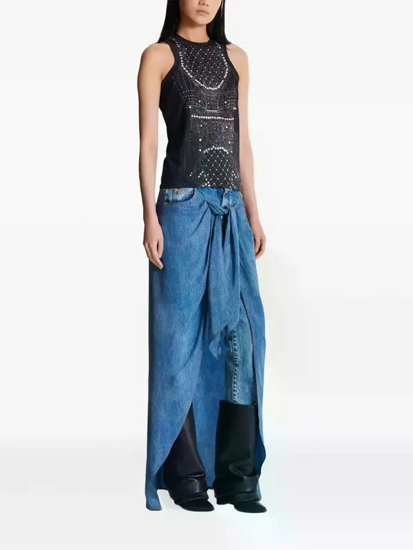 Balmain Embroidery-print Tank Top