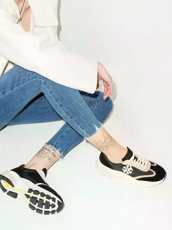 Tory Burch Good Luck Low-top Sneakers - Black