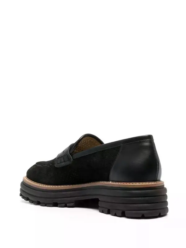 BALDININI Suede Loafers With Bead Detail
