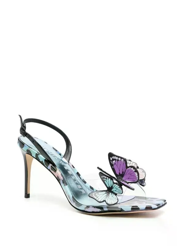 SOPHIA WEBSTER Vanessa 95mm Butterfly Detail Sandals - Multicolour
